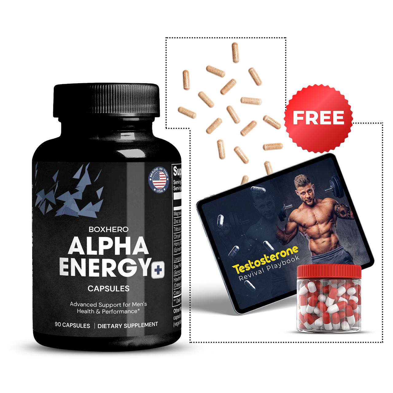 Testohero Alpha Energy 1 Bottle – Boxhero